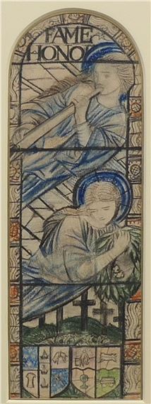 Henry Arthur Payne | two stained glass window designs | MutualArt