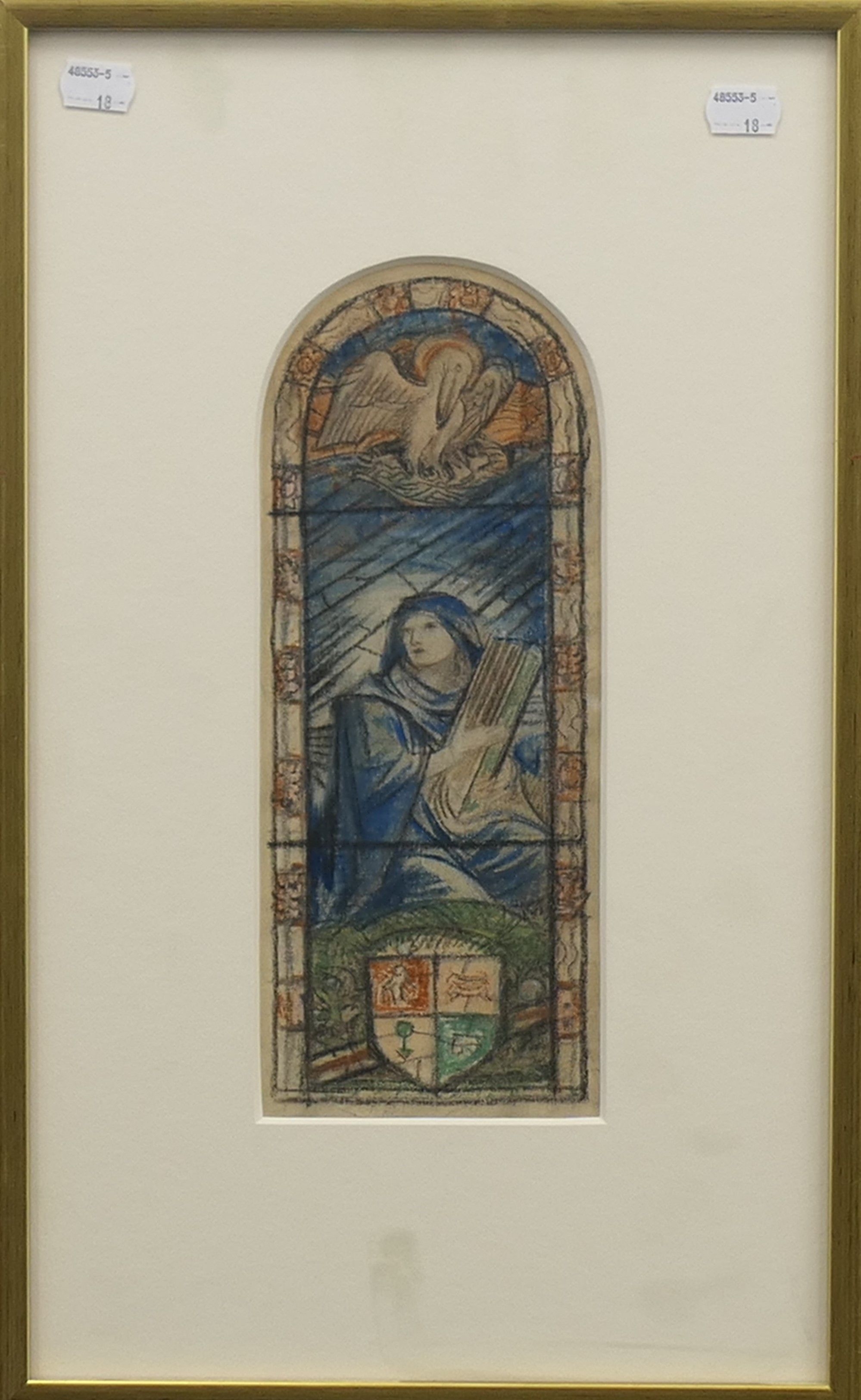 Henry Arthur Payne | two stained glass window designs | MutualArt