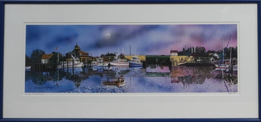 Larry Anderson | Harbor View at Night | MutualArt