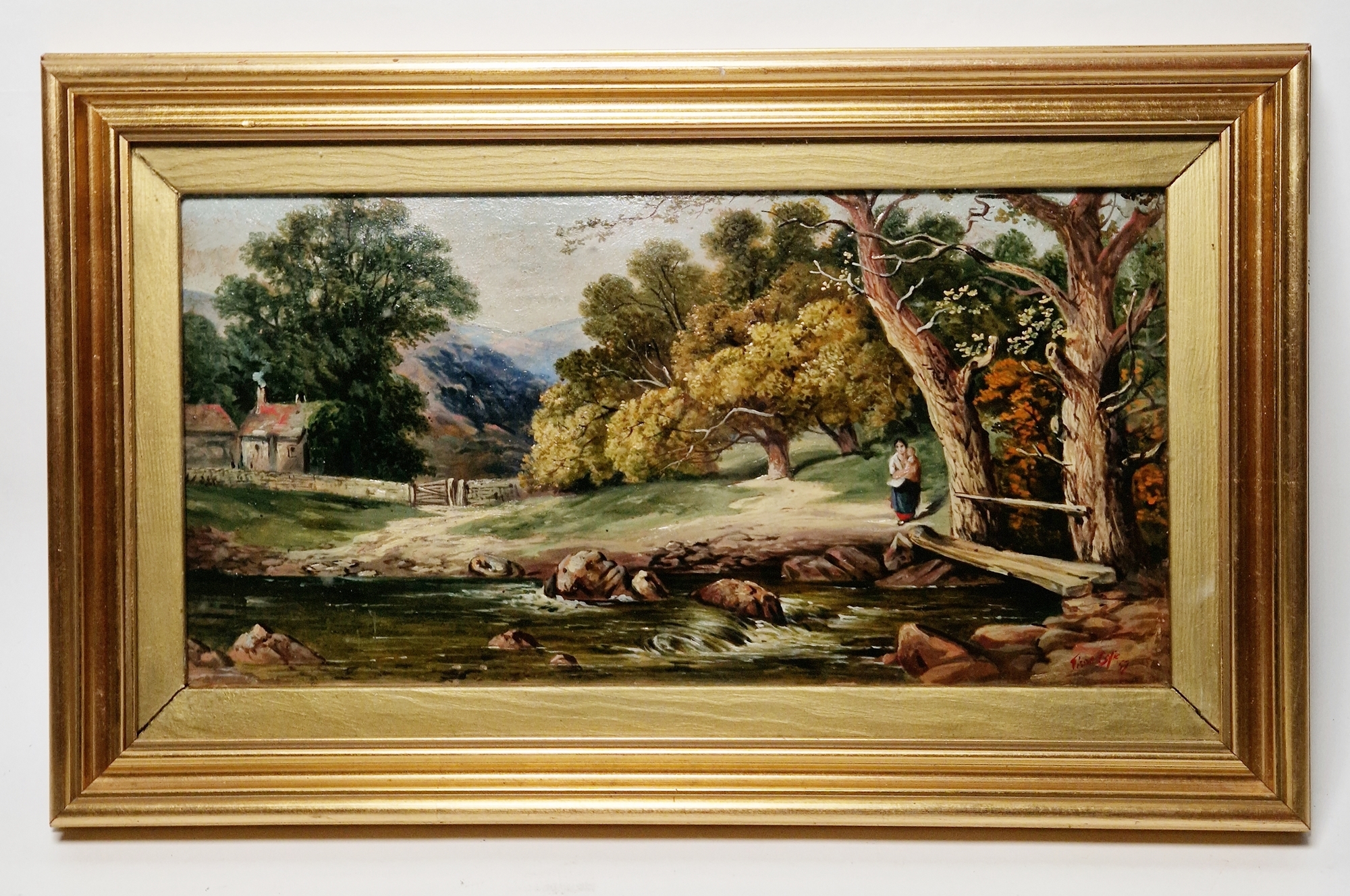 Thomas Smith Cafe | Thomas Cafe (1817-1909) Oil on card 'Welsh ...