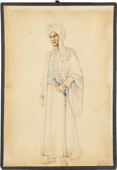 Roberg Vladimir Vasilievich | Costume design for Ibn Selyam for the 2nd act of the production of ...