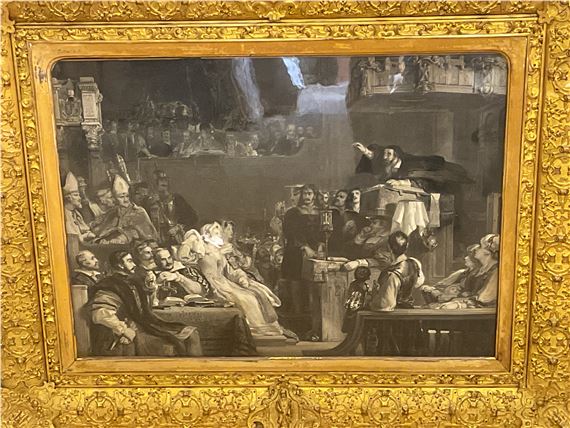 Jack Knox | A 19th century black and white lithograph depicting John ...