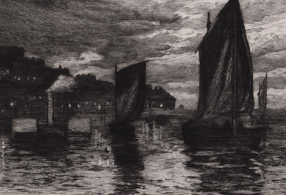 David Law | Whitby Harbour (1879) | MutualArt