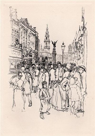 Joseph Pennell | By the Law Courts (1890) | MutualArt