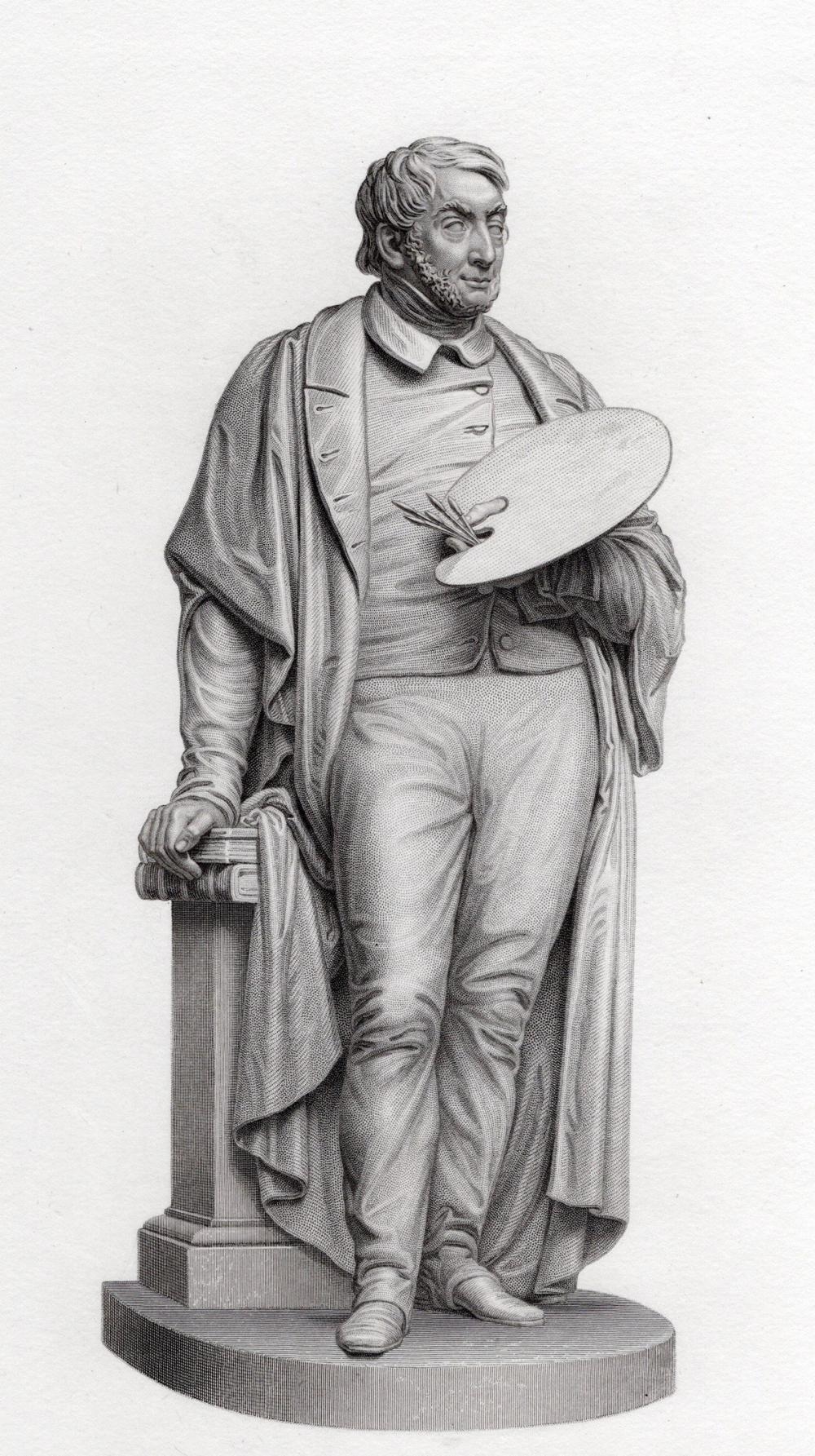 Edward Hodges Baily | JMW Turner with Palette & Brushes (1858) | MutualArt