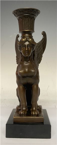 Miguel Fernando López (Milo) | a Greek Revival bronze candlestick ...