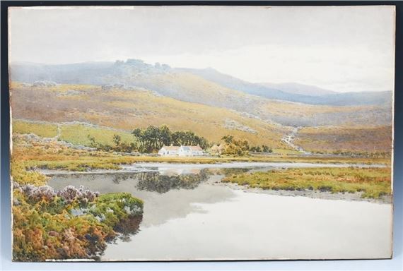 Arthur Suker | Panoramic Irish Landscape with Homestead and Marsh (1288 ...