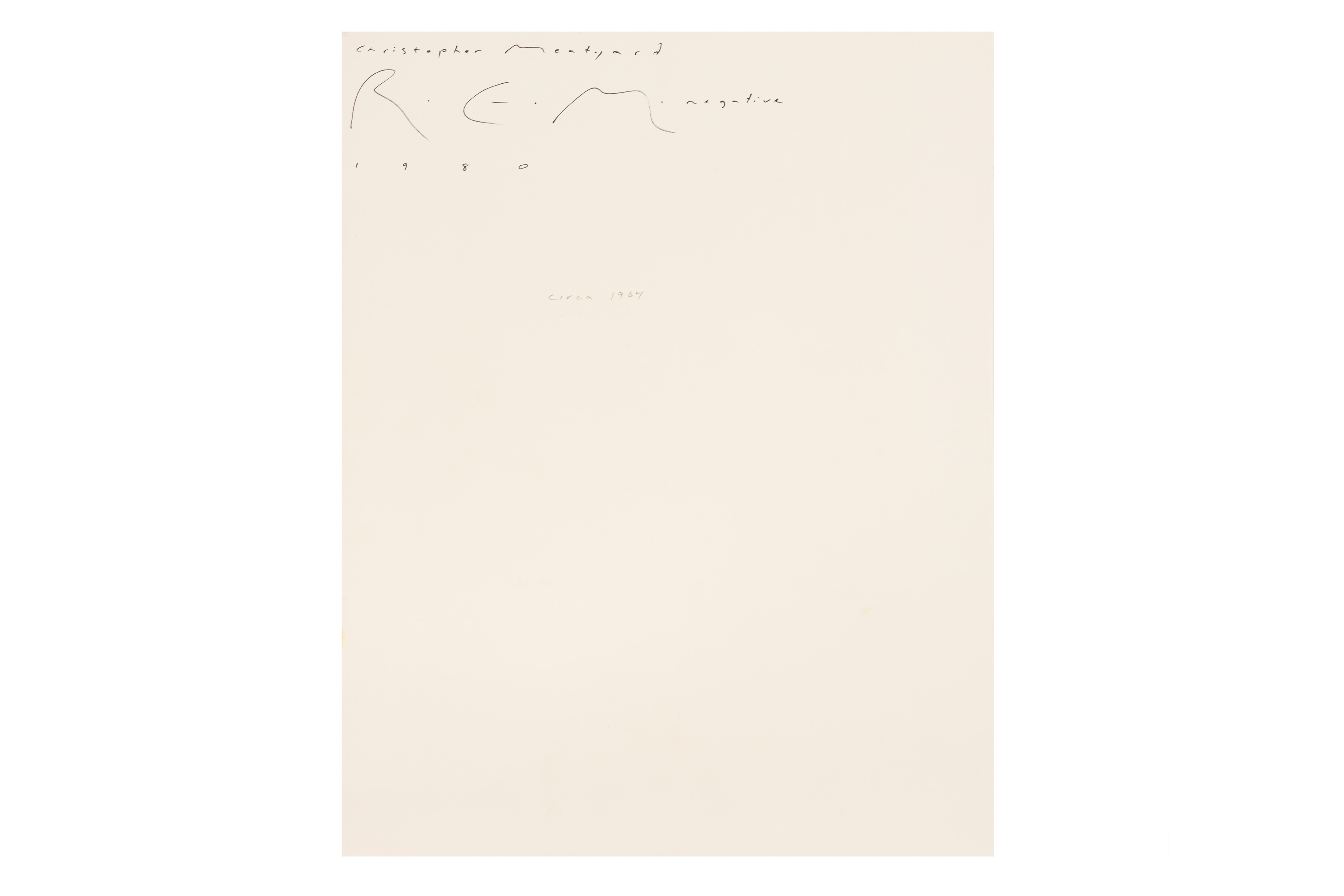 Ralph Eugene Meatyard | CRANSTON RICHIE (Circa 1964) | MutualArt
