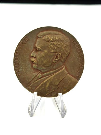 Theodore Roosevelt | 1905 Theodore Roosevelt Inauguration Bronze ...