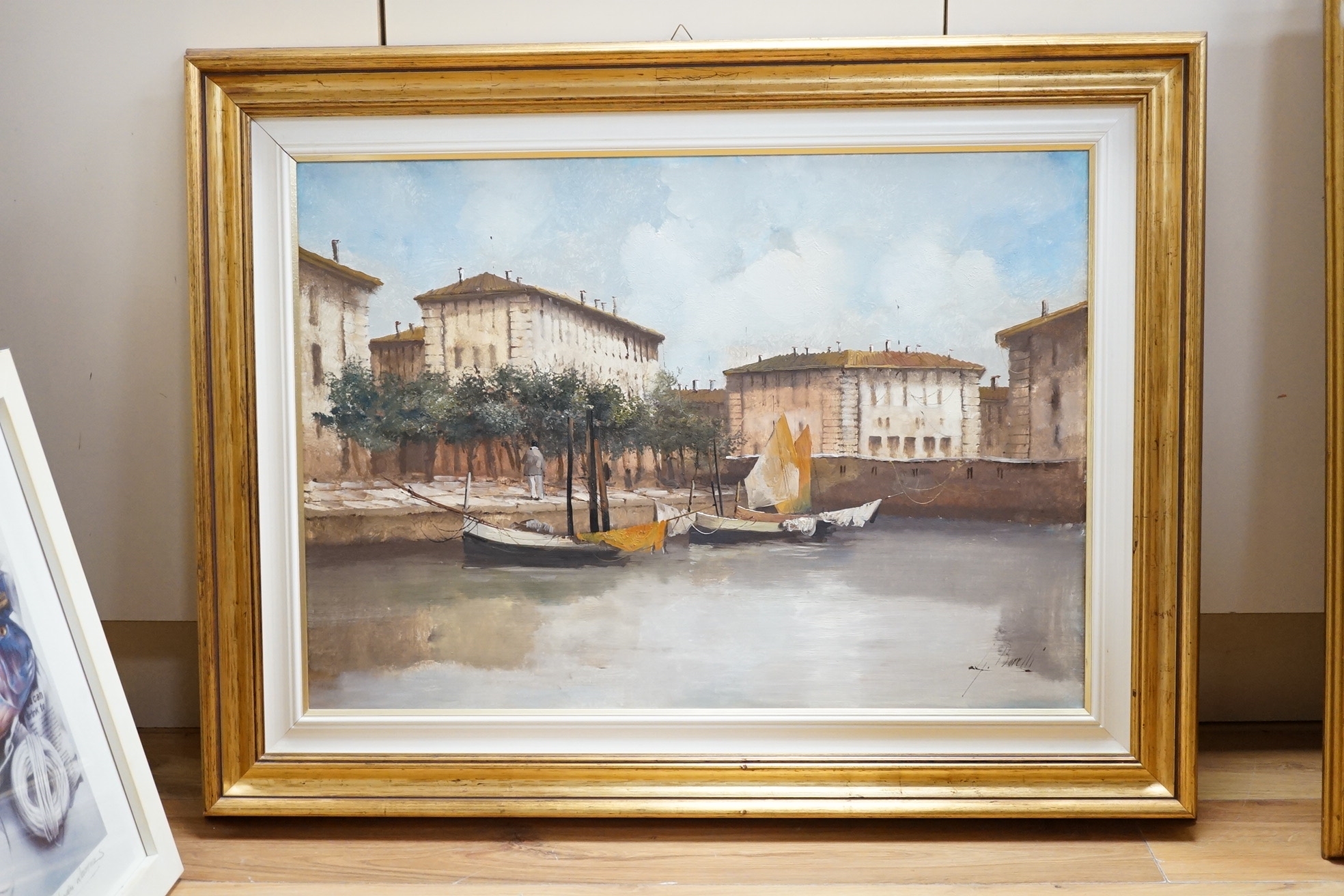 Guido Borelli | Venetian canal scene | MutualArt
