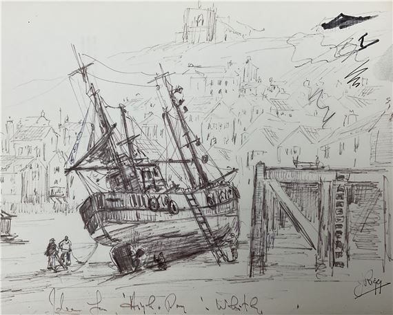 Jack Rigg | 'High & Dry' Whitby Harbour | MutualArt
