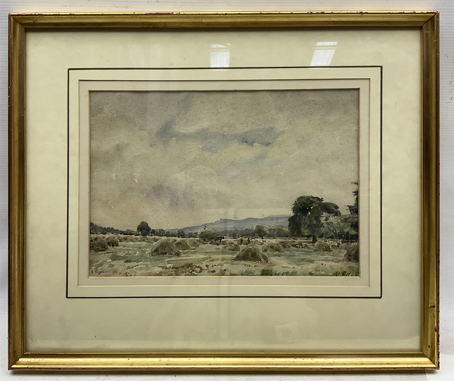 Herbert Royle | View Across the Hayricks | MutualArt