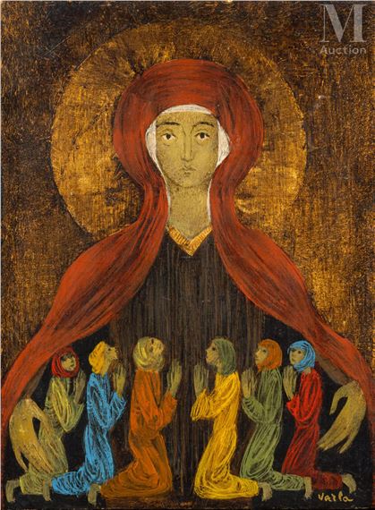 Félix Varla | Icône de la Mère de Dieu de Miséricorde, (1903) | MutualArt