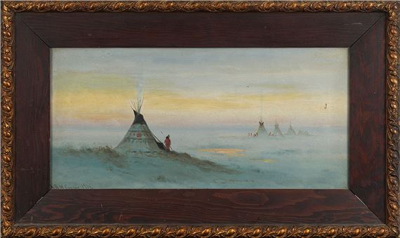 Astley David Montague Cooper | Plains Indian Encampment (1909) | MutualArt