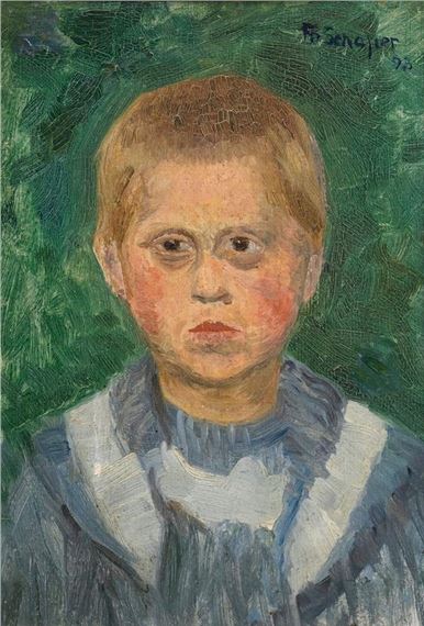 Friedrich Schaper | Small Boy (1893) | MutualArt