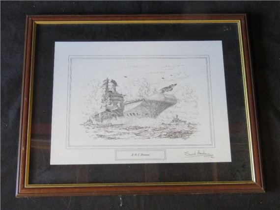 David Hawker | HMS Hermes aircraft carrier | MutualArt
