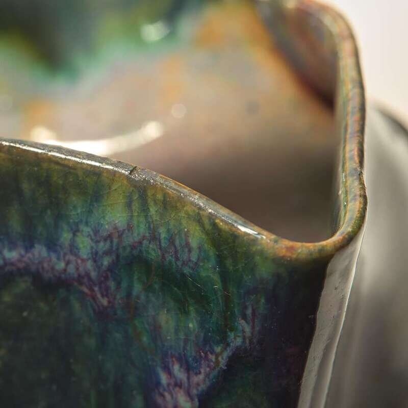 George Ohr | Folded Pitcher with cut handle Biloxi (1895 - 1896 ...