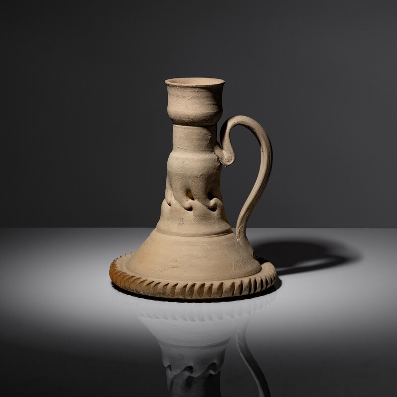 George Ohr | Bisque Chamberstick with In-Body Twist (1898 - 1910 ...