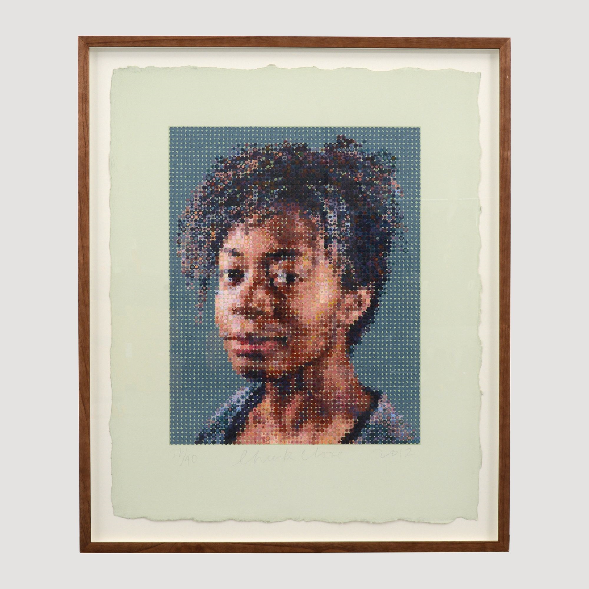 Chuck Close | Chuck Close KARA Felt-Stamp Oil & Screenprint (2012 ...