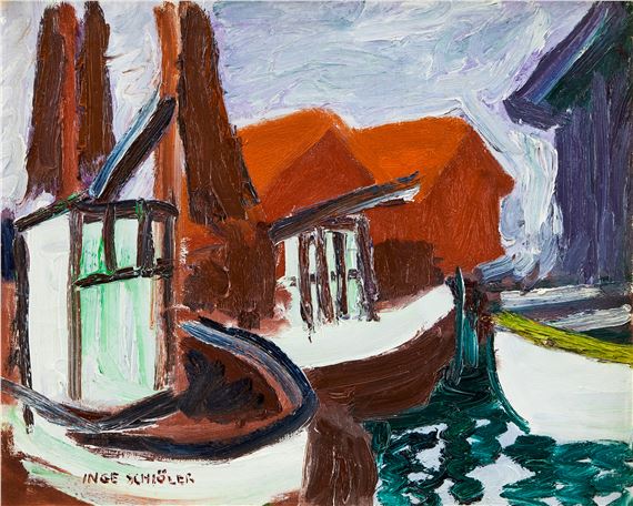 Inge Schiöler | ”Fiskebåtar” | MutualArt