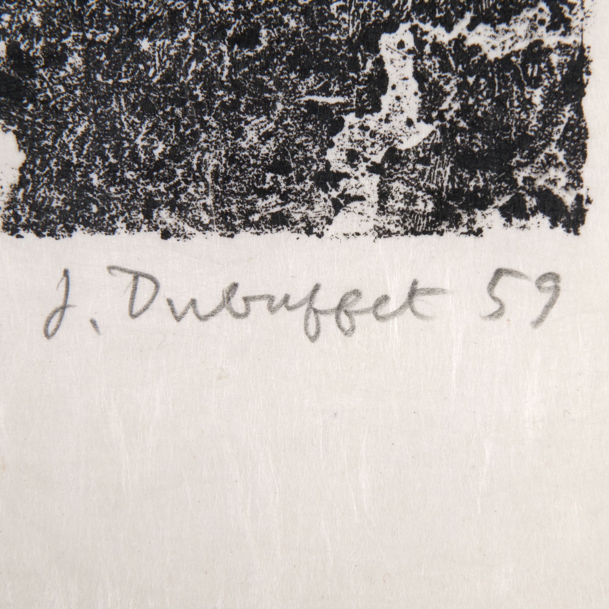Jean Dubuffet | Failles; and L'Eau, from Textures (1958 - 1959) | MutualArt