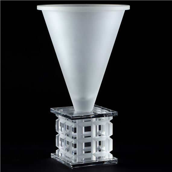 Ettore Sottsass | Ettore Sottsass for Swarovski Glass 'Vaso Cubico ...