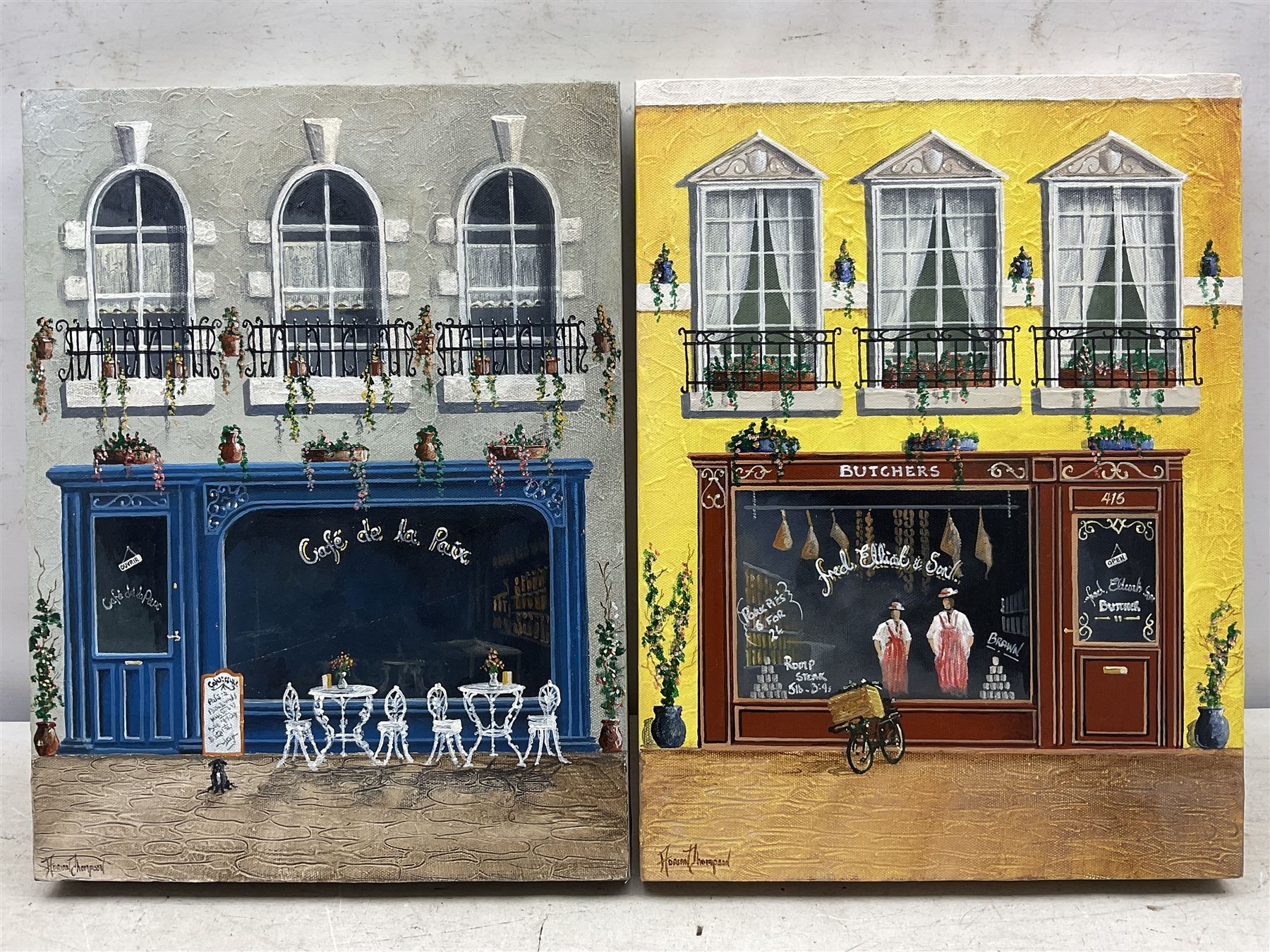 Adrian Thompson | French Shop Fronts | MutualArt