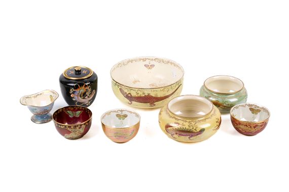DeVon Stanfield | Eight assorted Crown Devon lustre ware items ...