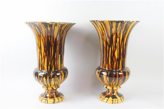 Roger Paris | Pair of Jean Roger Paris Ceramic Urn Planter with Drip ...