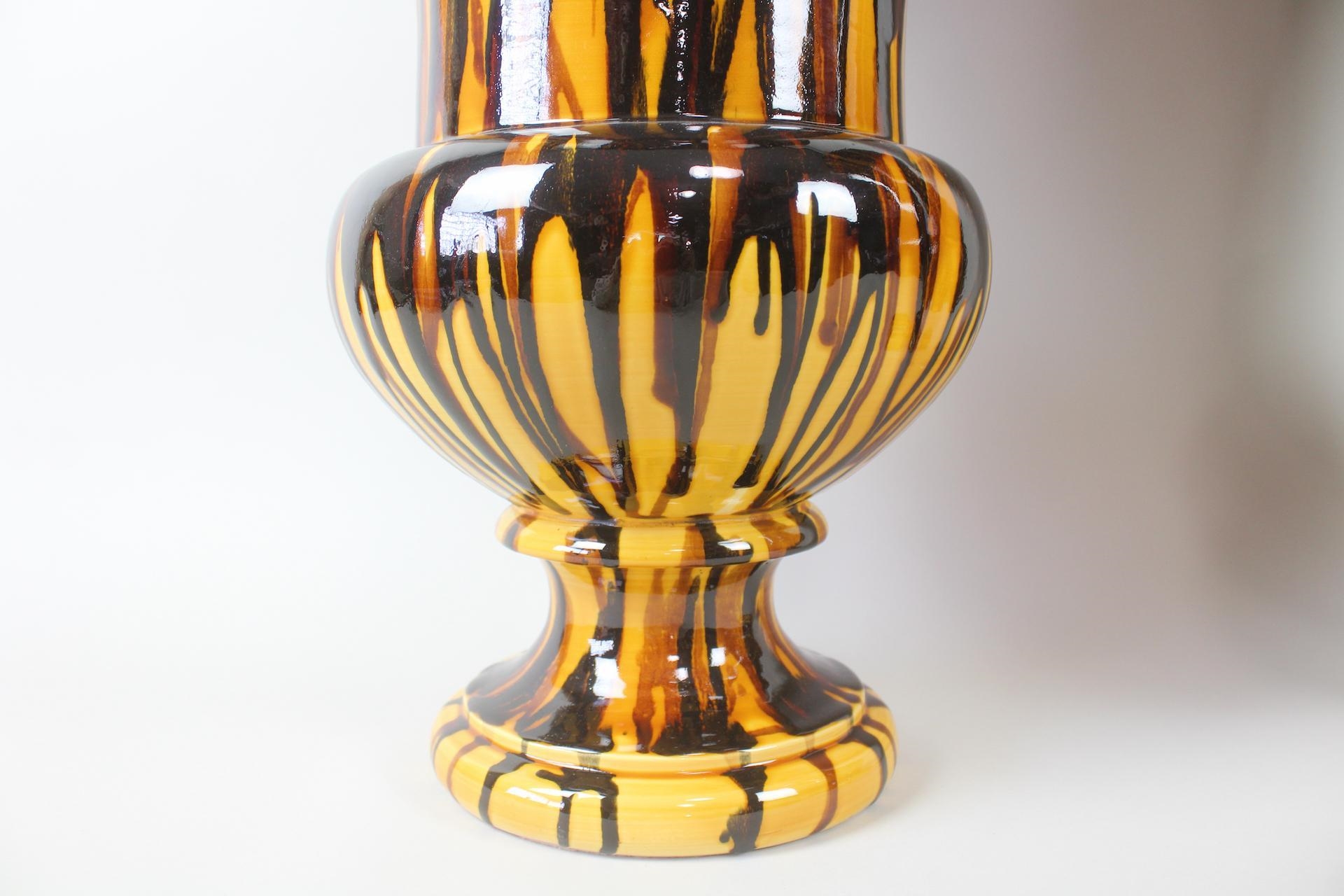 Roger Paris | Pair of Jean Roger Paris Ceramic Urn Planter with Drip ...