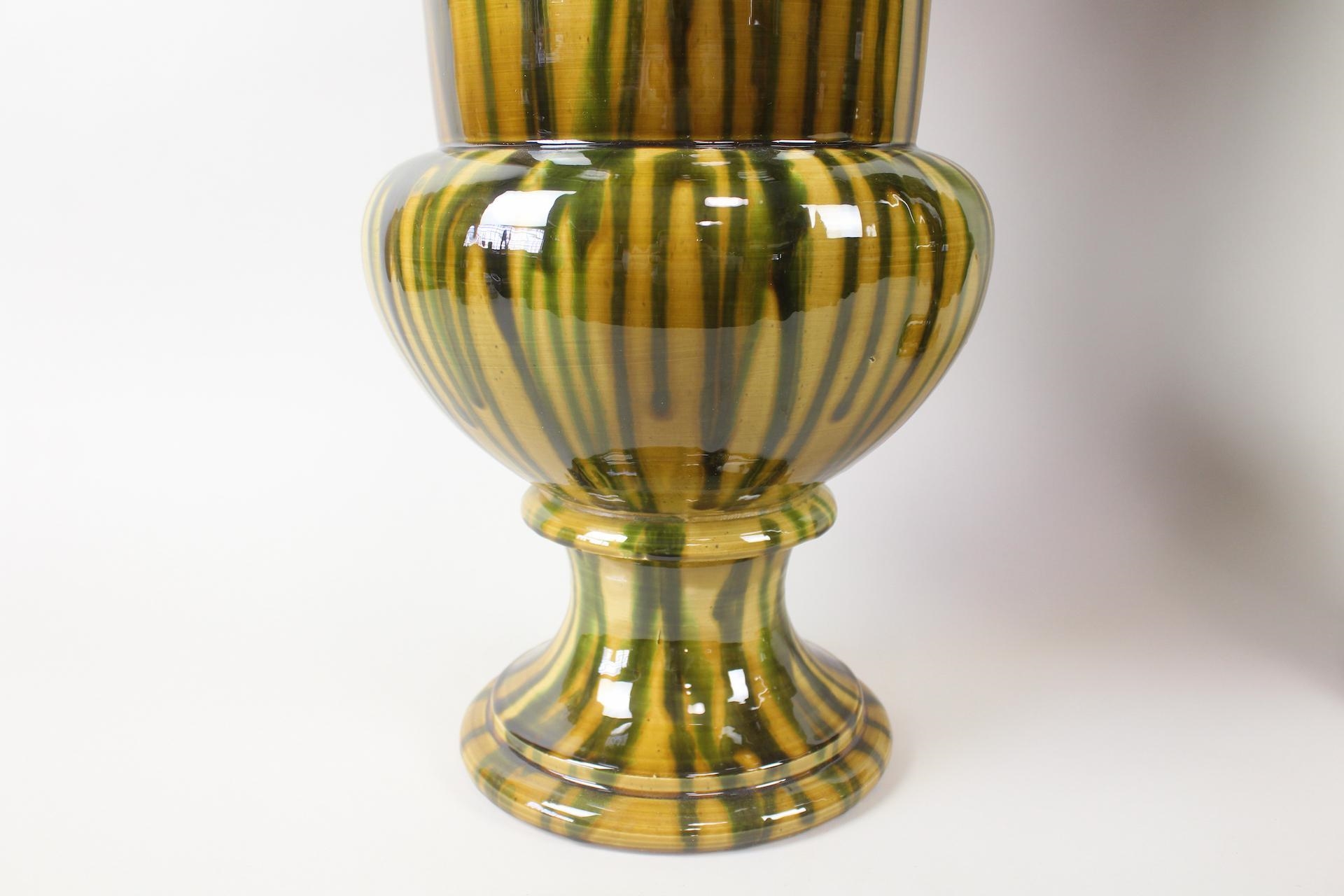 Roger Paris | Pair of Jean Roger Paris Ceramic Urn Planter with Drip ...