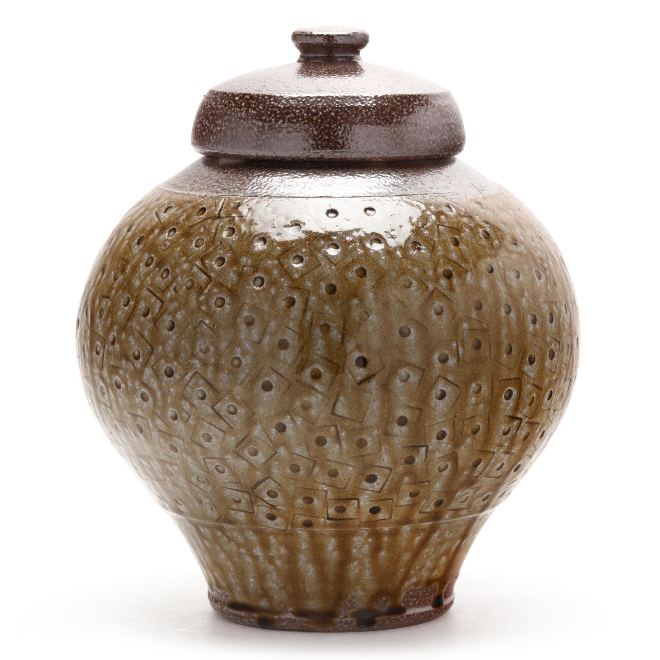 Donna Craven | A Covered Pottery Vessel | MutualArt