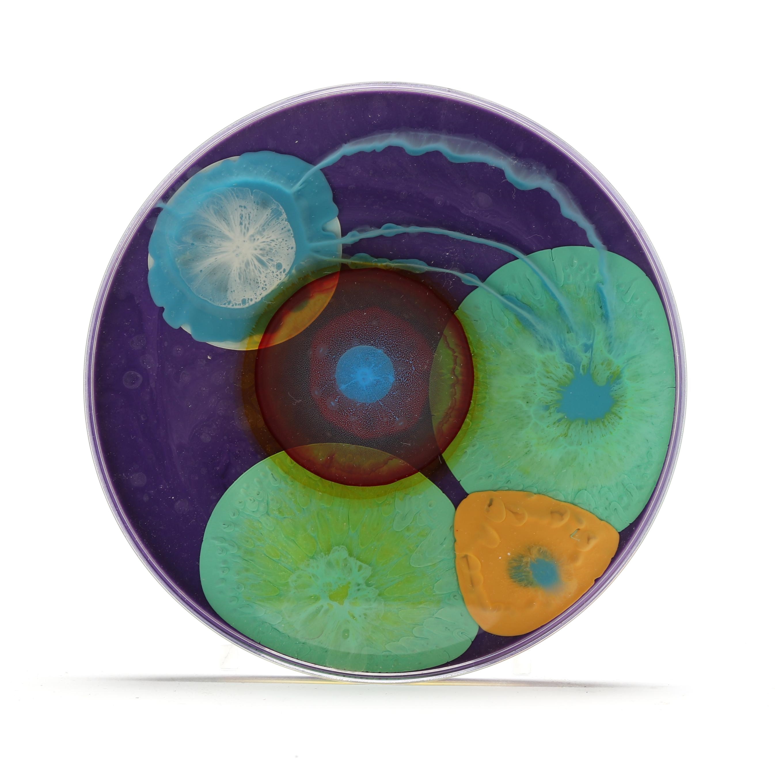 Klari Reis | Bellow and Erupt, Two Petri Dish Paintings | MutualArt