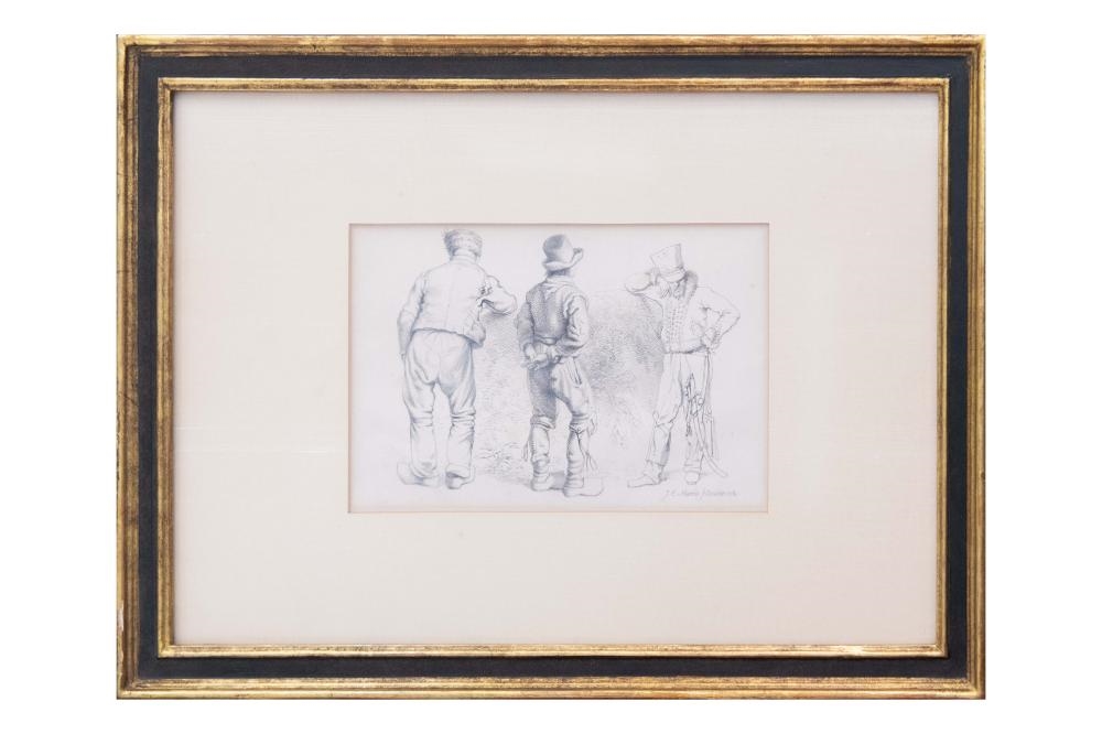 Jacob Ernst Marcus | Three Figures Standing (1774 - 1826) | MutualArt