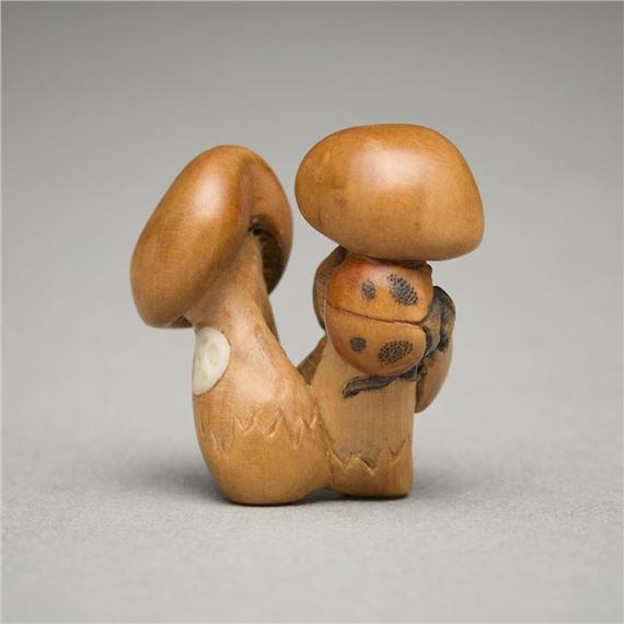 David Carlin | Mushrooms w/ Ladybug (1993) | MutualArt