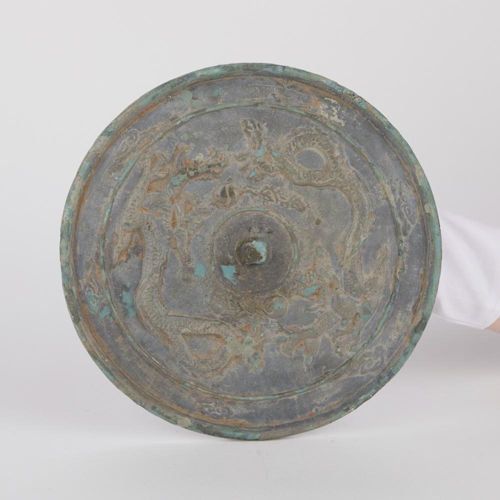 Liao Dynasty | Large Chinese Liao Bronze Mirror | MutualArt