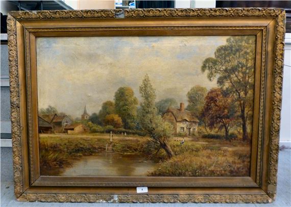John Bonny Bonny | John Bonny - a Suffolk landscape oil on canvas bears ...