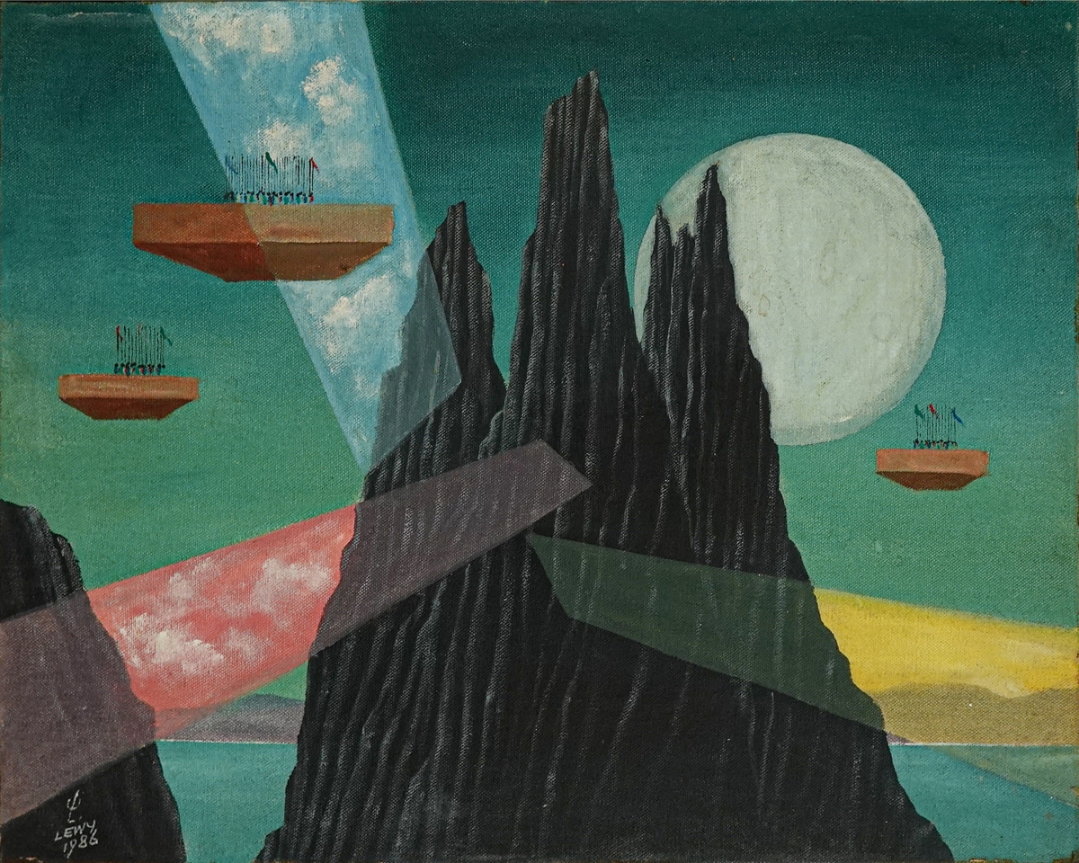 Walter Lewy | Paisagem surreal (1986) | MutualArt