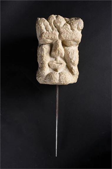 English School, 14th Century | Carved limestone modillion depicting the ...