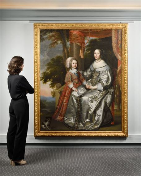Charles Beaubrun | Portrait of Anne of Austria and the Dauphin Louis ...