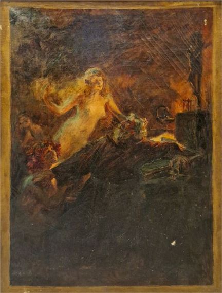 Antoine Auguste Thivet | The Temptation of Saint Anthony (1856 - 1927 ...