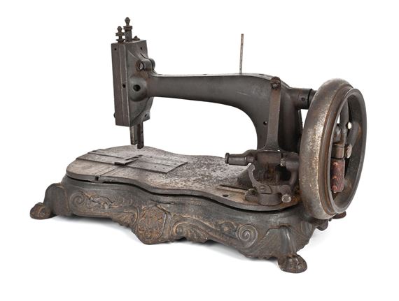 CRANK | Victorian cast-iron 'Saxonia Regia' hand-crank sewing machine ...