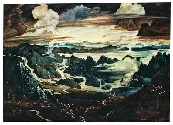Herbert von Reyl-Hanisch | „Sintflut” (The Deluge) (1922) | MutualArt