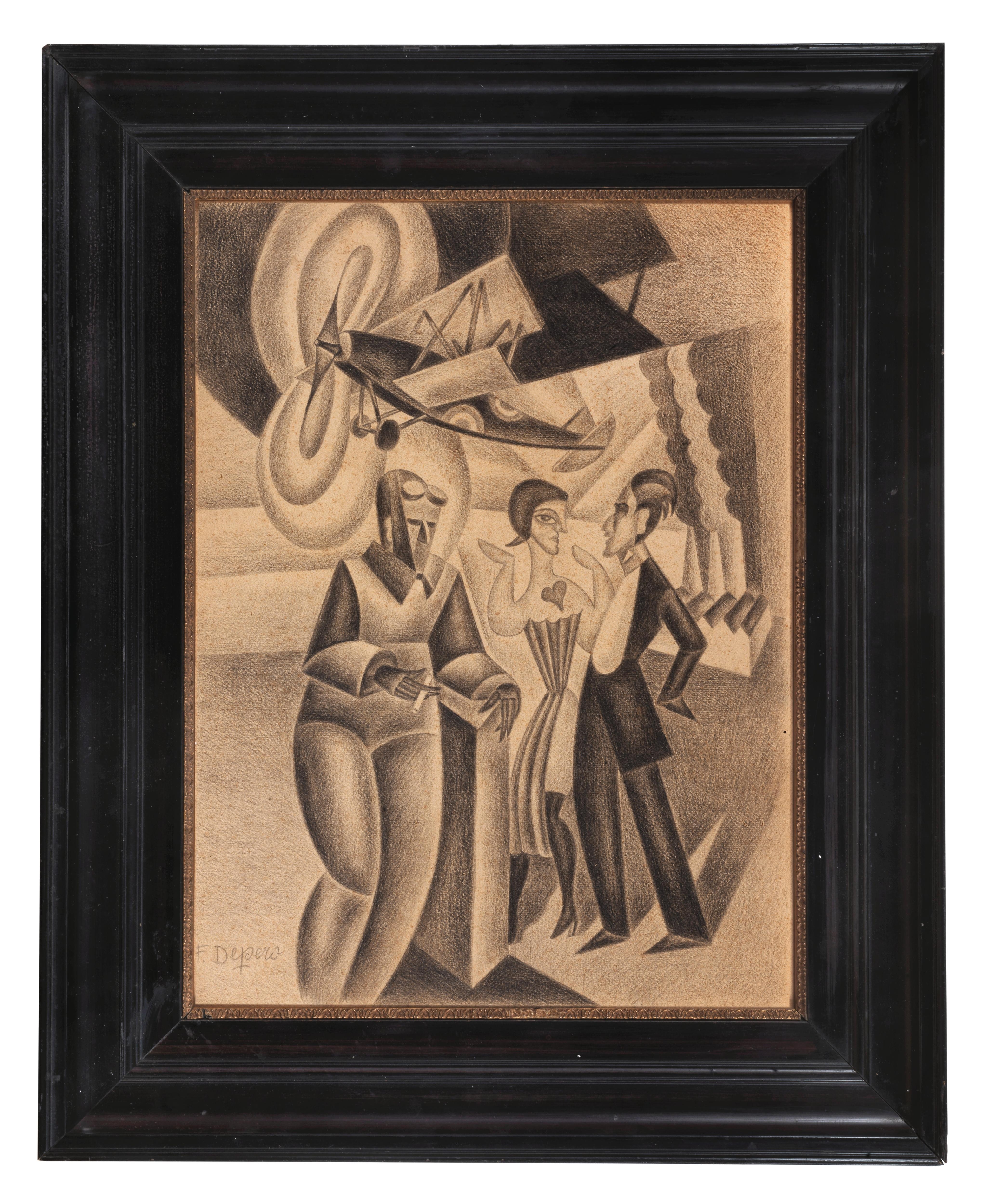 Fortunato Depero | Ritratto Psicologico dell’Aviatore Azari (1923 ...