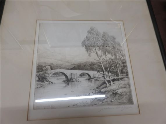 Henry Jackson Simpson | Two Framed Jackson Simpson Etchings | MutualArt