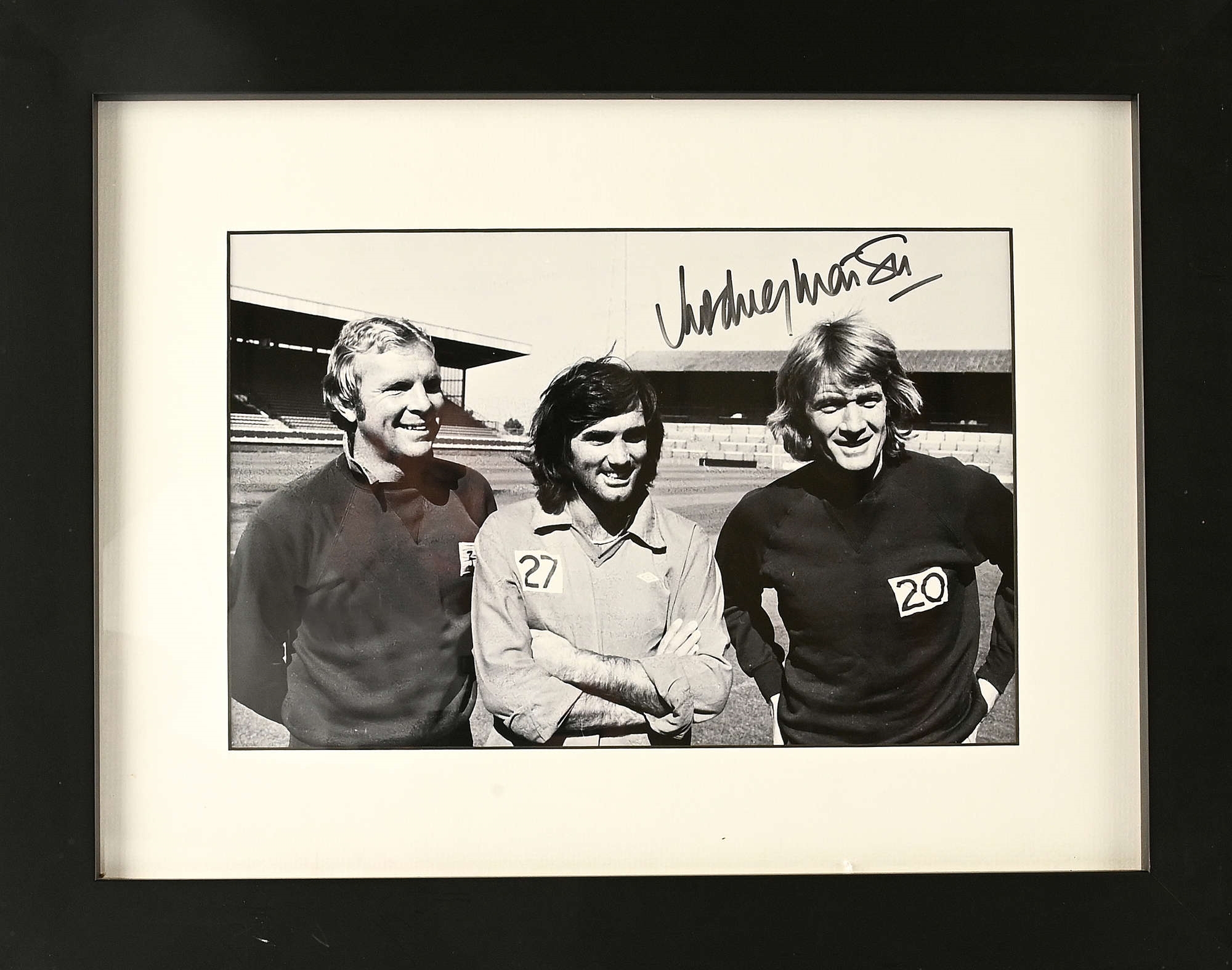 George Best | Rodney Marsh Signed Print of Rodney Marsh, Bobby Moore ...