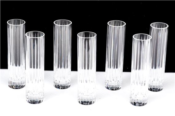 Baccarat | Seven Baccarat Crystal Fluted Bud Vases | MutualArt