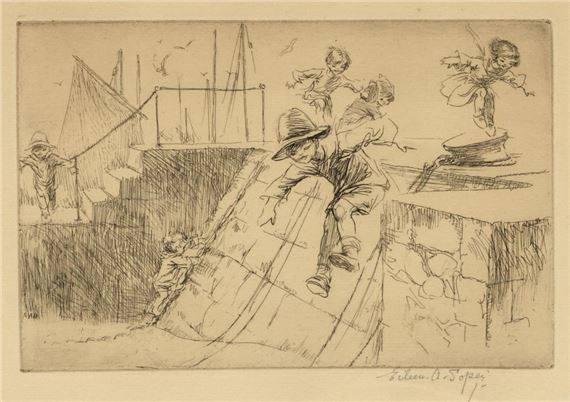 Eileen Alice Soper | Eileen Alice SOPER: The Slide (1924) | MutualArt