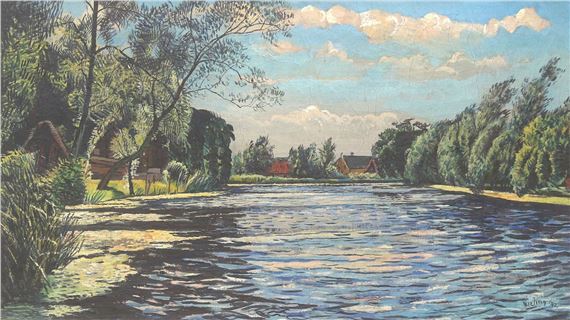 Herman Bieling | Landscape with view of 'De Graafstroom | MutualArt