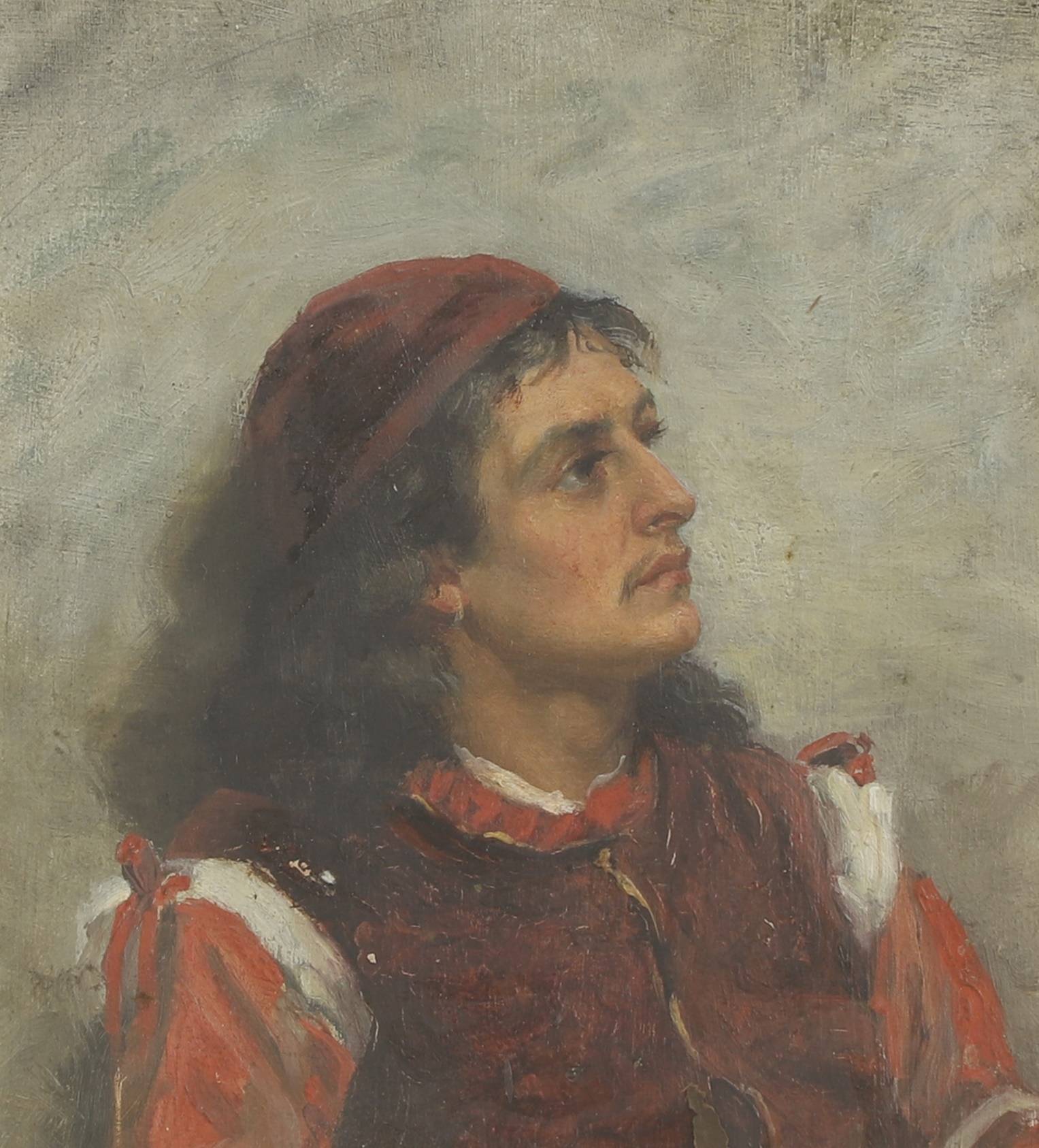 William A. Breakspeare | Portrait of a young Italian man bust-length in ...